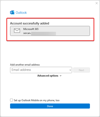 Microsoft365 Outlook Something Went Wrong Profil Oluşturamama Hesap ...